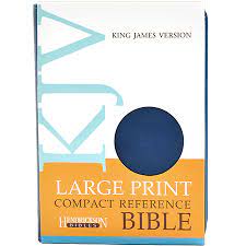 KJV Large Print Compact Reference Bible, Blue – Tabernacle Bookshop